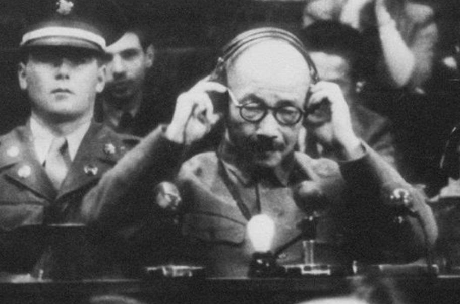 Hideki Tojo left a four-word last word before his death, which his ...