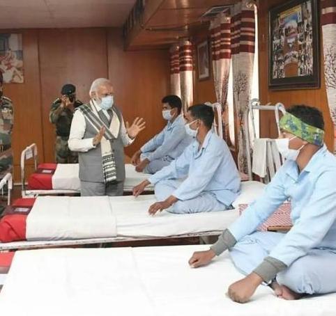 In winter on the plateau, a lot of frostbite occurred on the border of ...