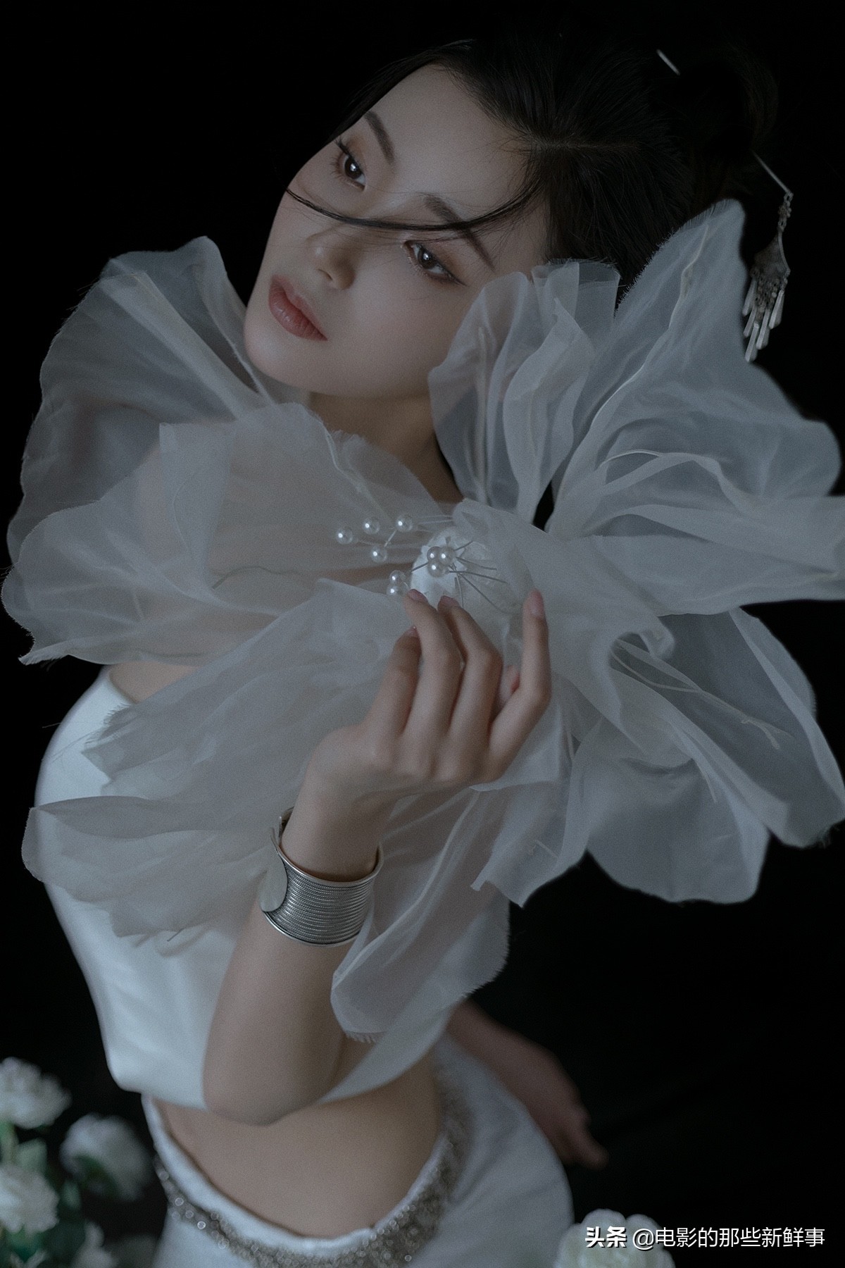 The latest stunning photo of Wang Xingchen, a post-95 beauty model, is ...