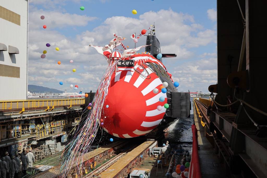 Japan's "Big Whale" class submarine No. 2 ship "Beluga" launched - iNEWS