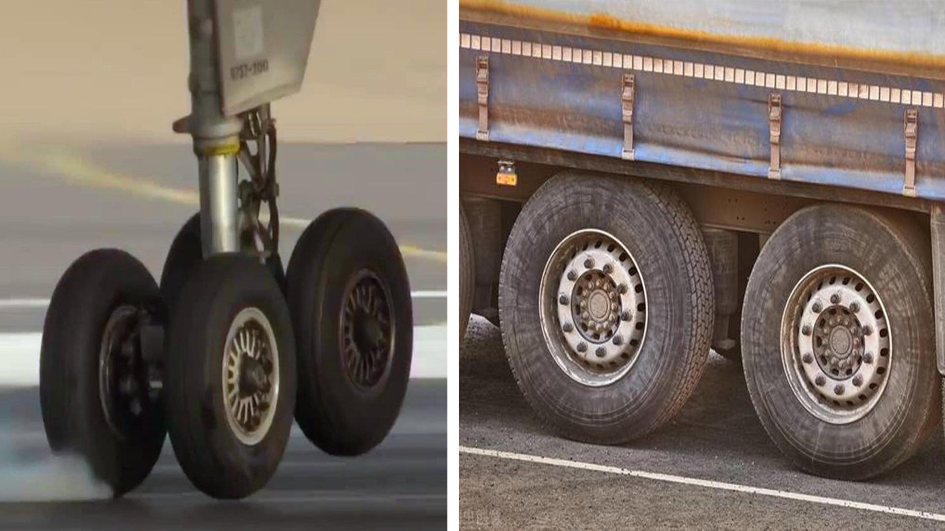 A 30-ton plane can be supported by 3 tires, but why does a 30-ton truck ...