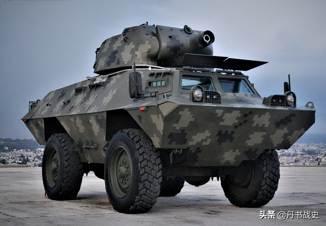 Mexican DN-V "Buffalo" wheeled self-propelled howitzer, pieced together ...