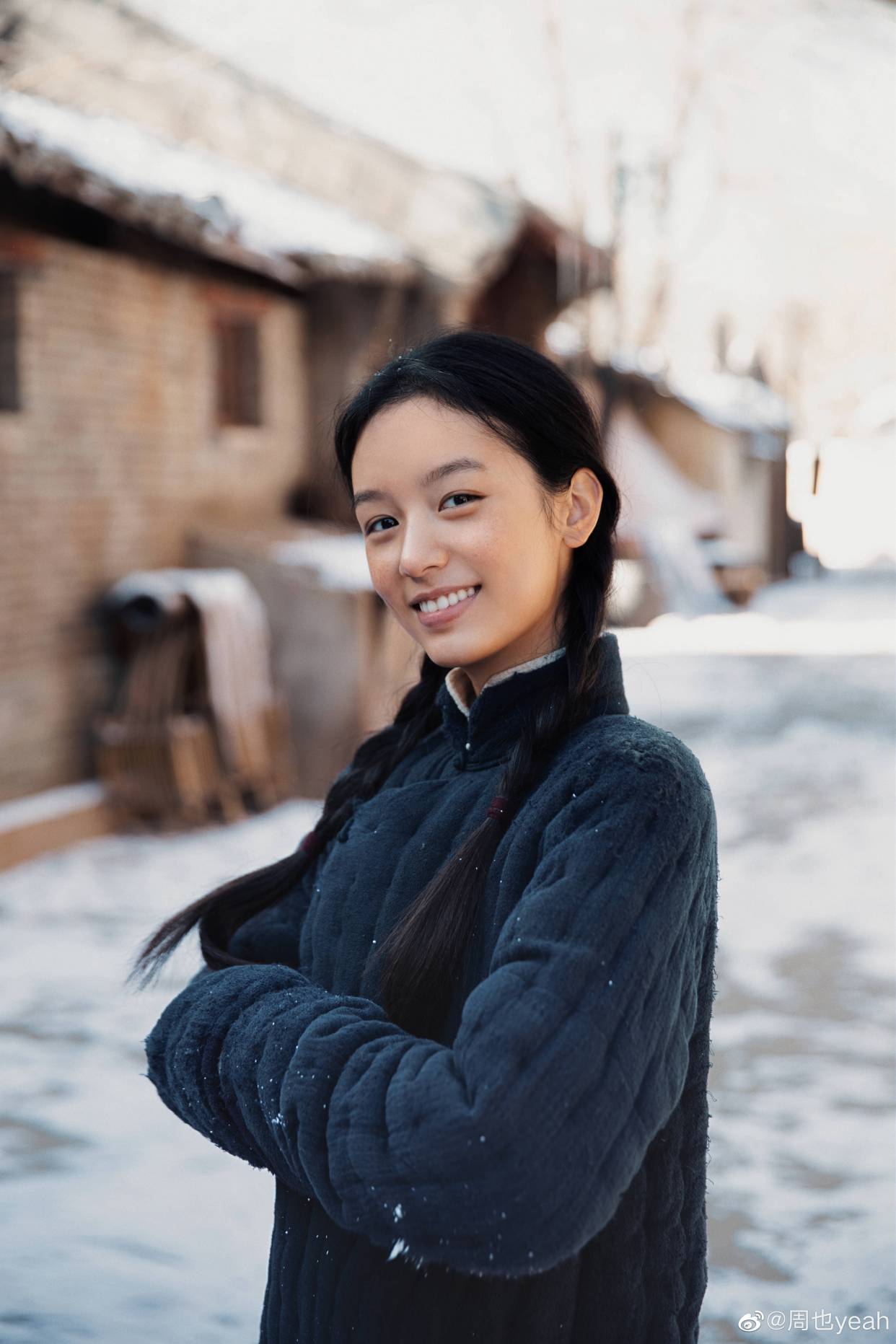 Zhou also has realistic frostbite makeup, the beauty is even so good ...