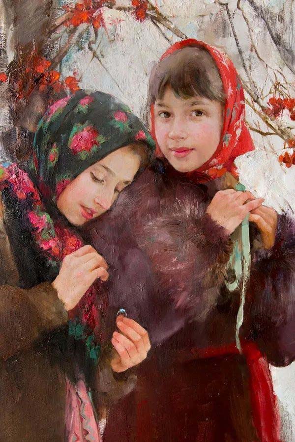 Figure paintings of Russian female painter Natasha Milashevich (Natasha ...