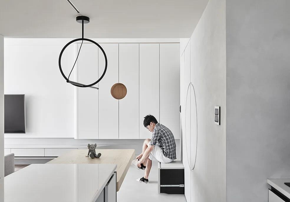 A small house of 56 square meters, two bedrooms into three bedrooms ...