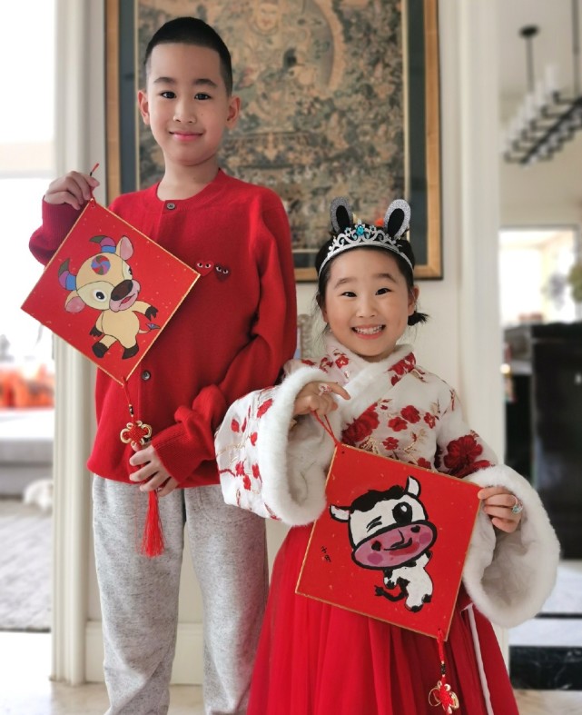Zhang Danlu can't conceal his happiness and daily life for his children ...