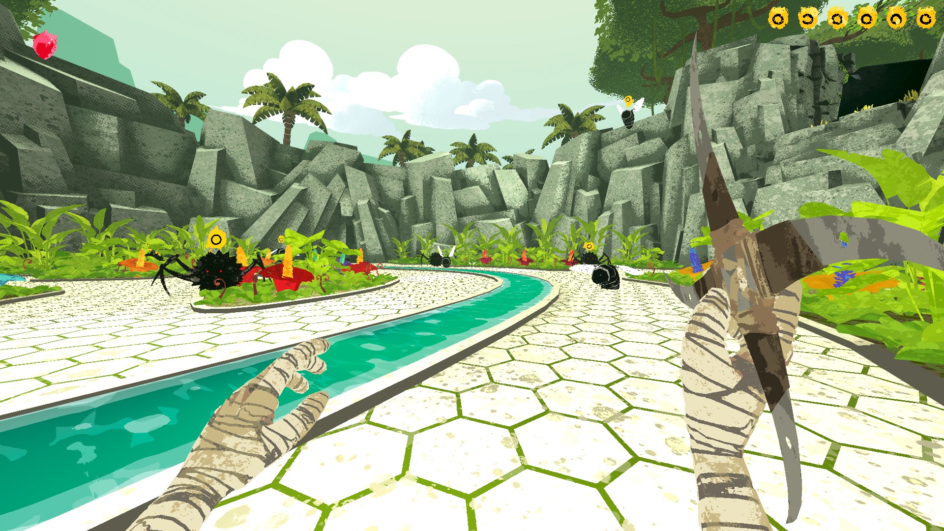 Gorgeous blade dance between spinning and jumping-first-person action ...