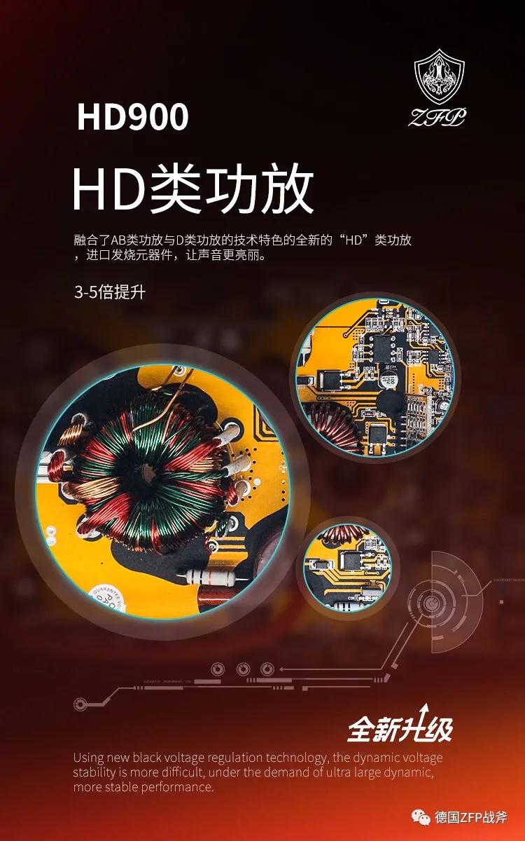 German ZFP Tomahawk HD high-power HD900 subwoofer amplifier brand new ...