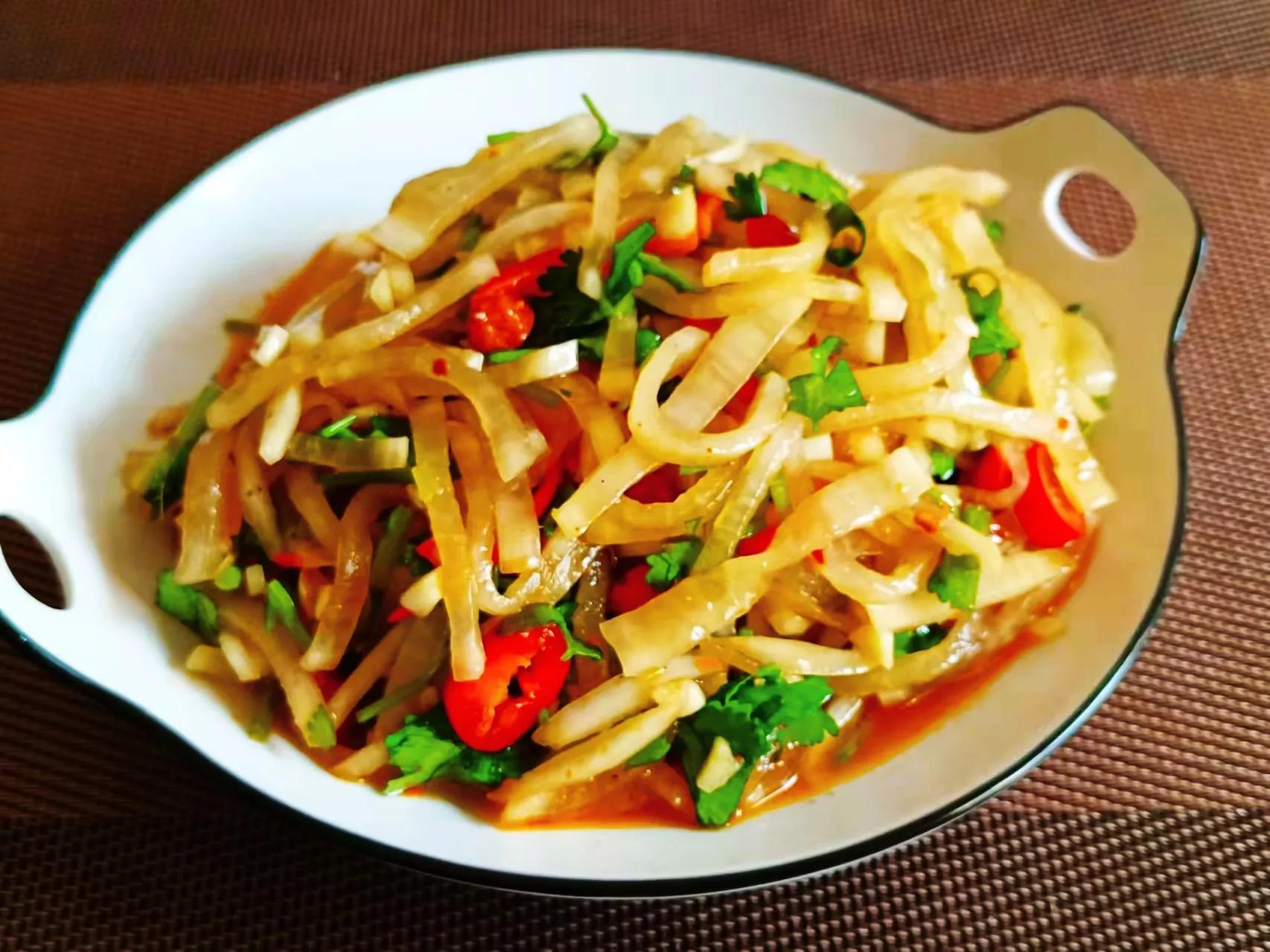 Eat too much fish and meat?Try this radish dish to get rid of the ...