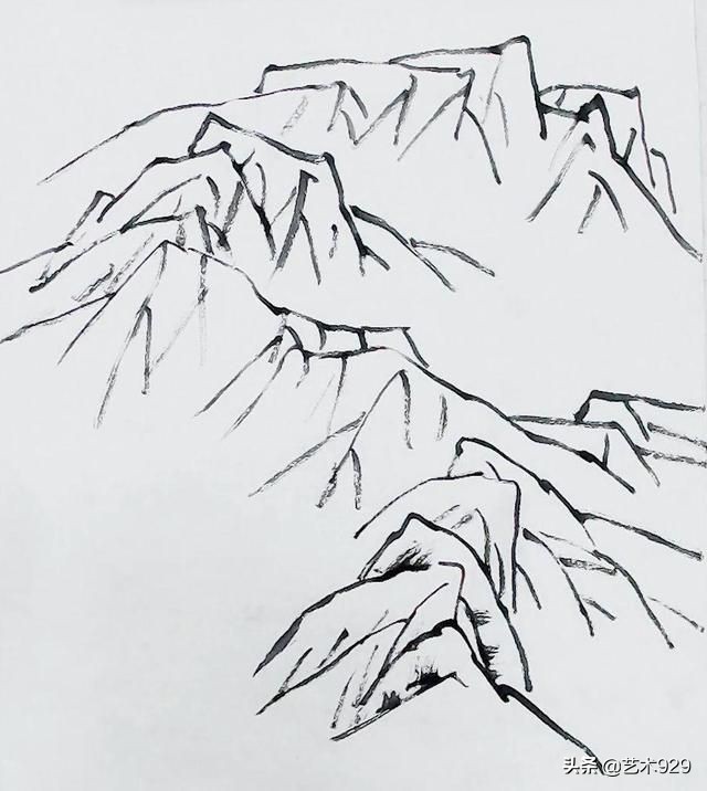 Landscape sketches: how to draw mountains, ridges, peaks and rocks - iNEWS