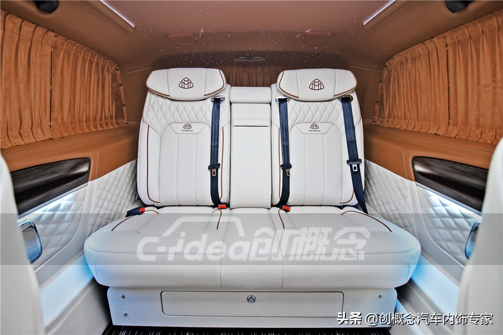 Mercedes-Benz Vito modified aviation seats + Maybach ceiling lights ...