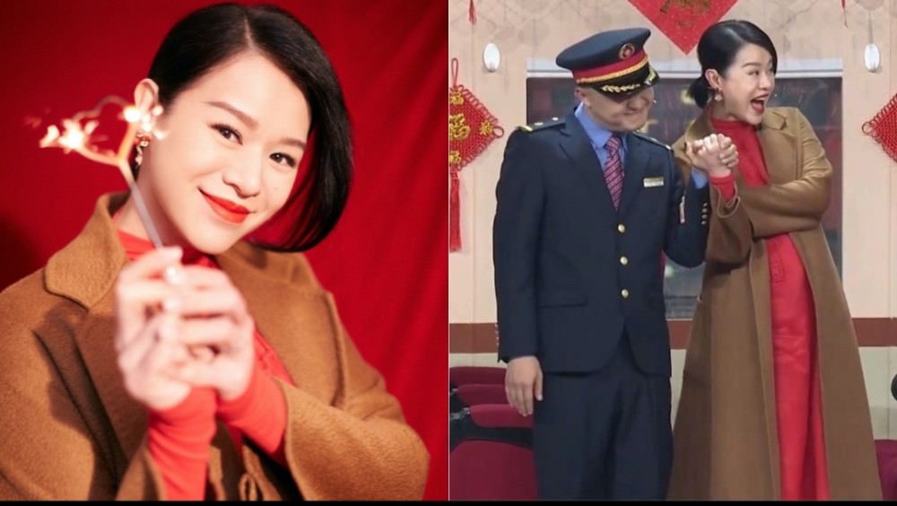 Mu Xueer, married soft rice, three, 41-year-old 9 months pregnant belly ...