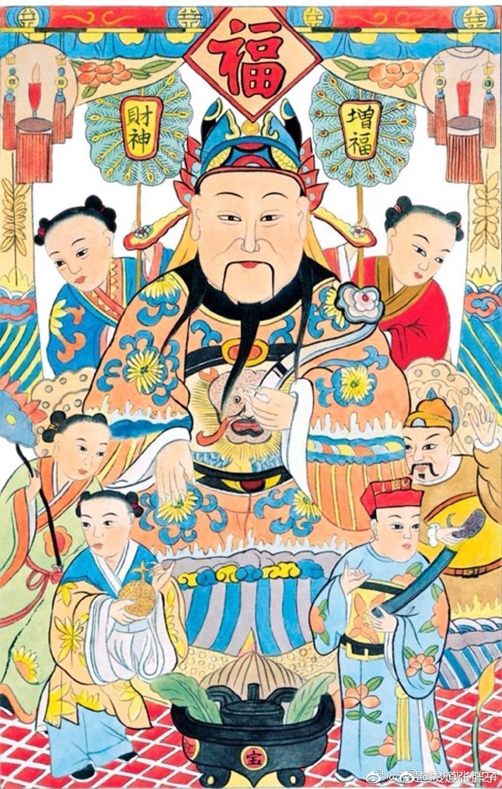 Why does the mobile wallpaper use this "Zengfu God of Wealth"?Strange ...