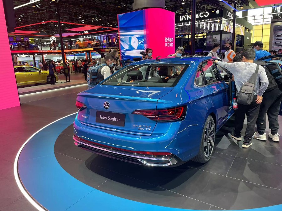 Volkswagen's new Sagitar debut at Guangzhou Auto Show!The appearance is ...