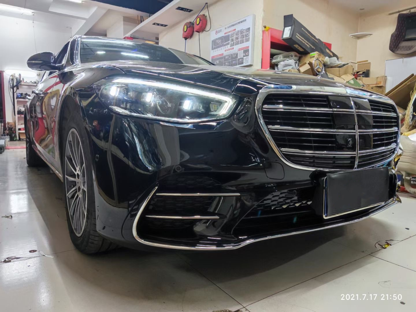 21 Mercedes-Benz S400L modified high-fit sports surrounds, the grade ...