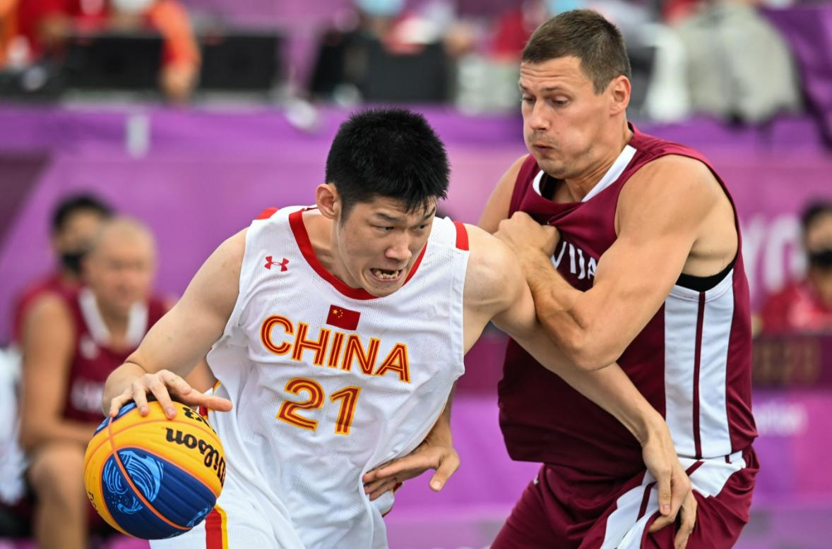 too tired!The Chinese team beat Poland in the three-person basketball ...