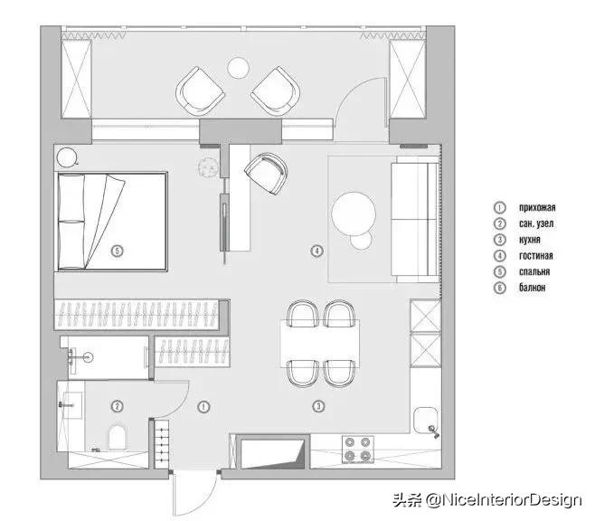 45 square meters young single-living ladies apartment - iNEWS