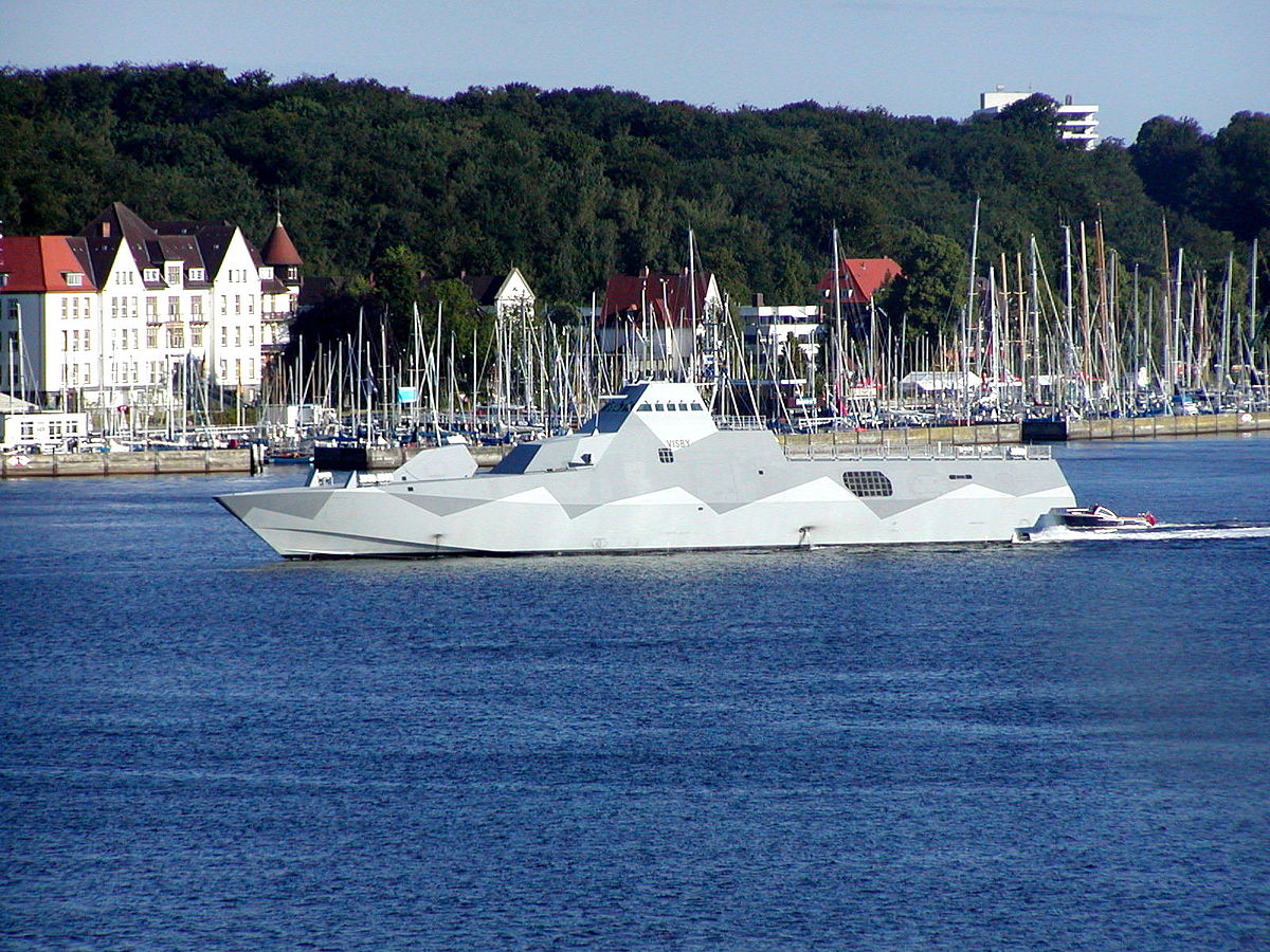 Picture 110 of the Swedish Visby-class patrol ship, the pioneer of the ...