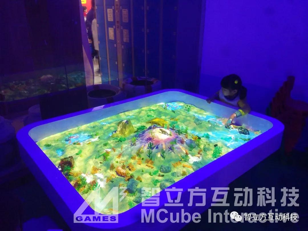Sand pile game combined with interactive projection technology?!Turns ...