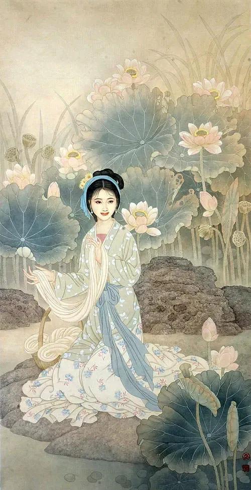 The beauty Xi Shi retired with Fan Li or was sunk into the river bottom ...