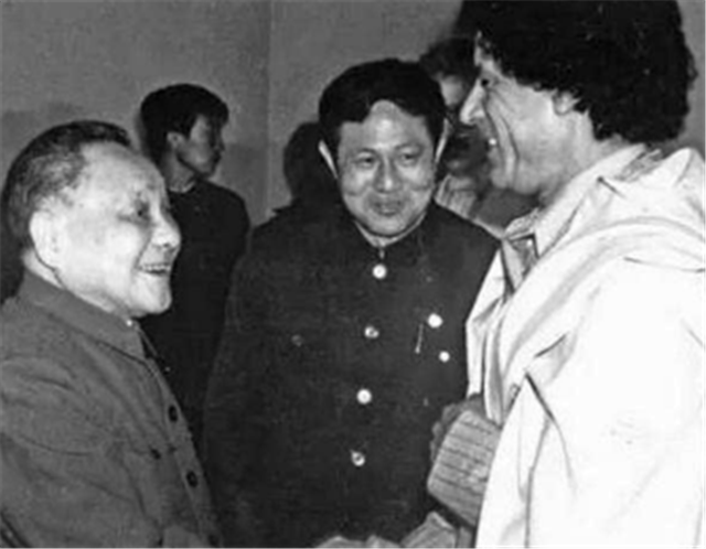 Gaddafi visited China in 1982. When talking with Deng Xiaoping, he ...