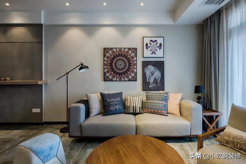 The modern petty bourgeoisie decoration of 100 square meters boldly ...