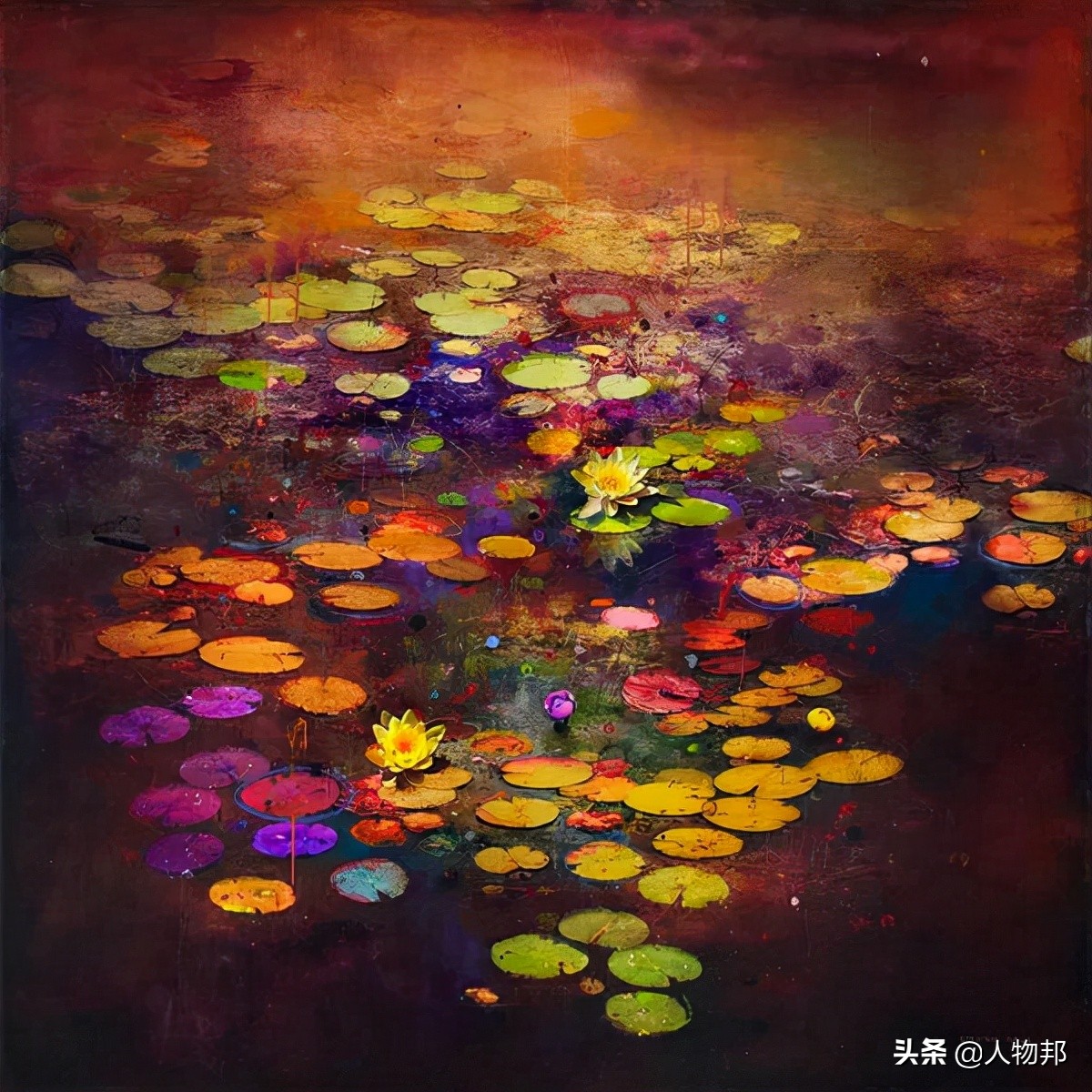Water Lilies and Sky by Canadian Artist Steven Hall - iNEWS
