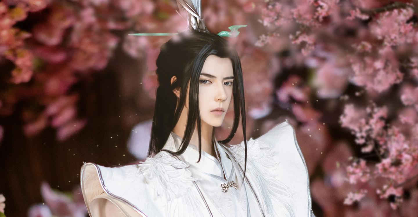 Xiong Qi COS white clothes Tianzun Chu night Ning Shuai Shuai?Fans ...