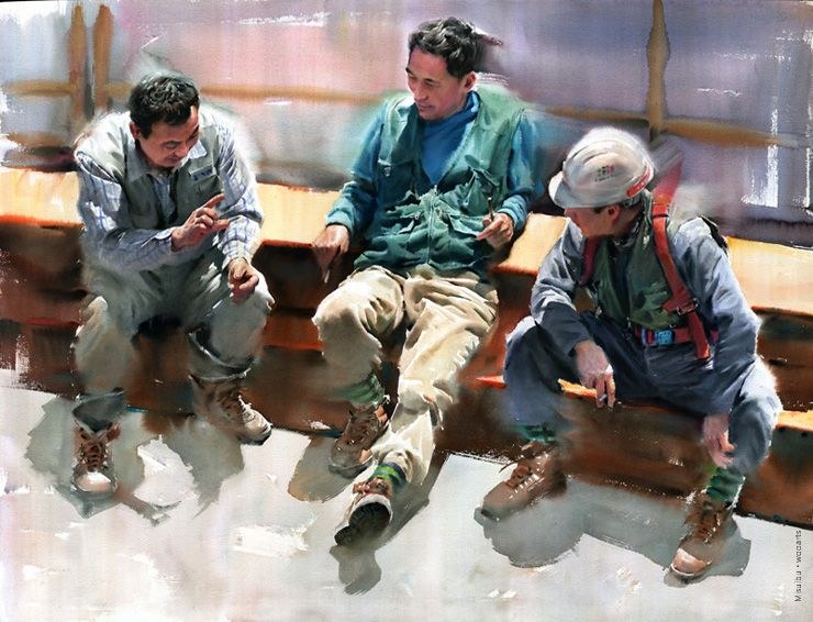 Stunning watercolors and oil paintings from Misulbu Gallery, South ...