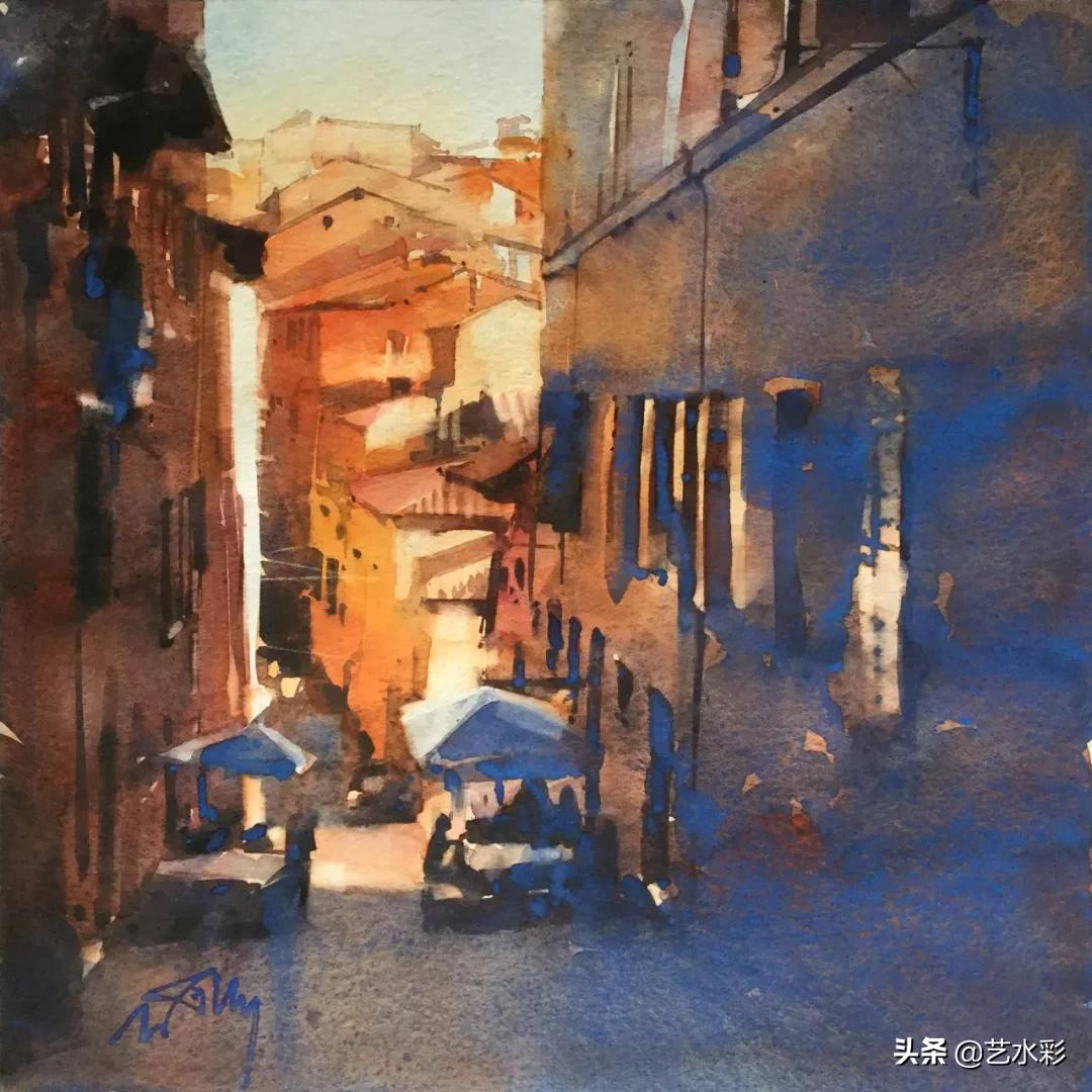 French painter Marc Folly's watercolor world is retro, romantic and ...