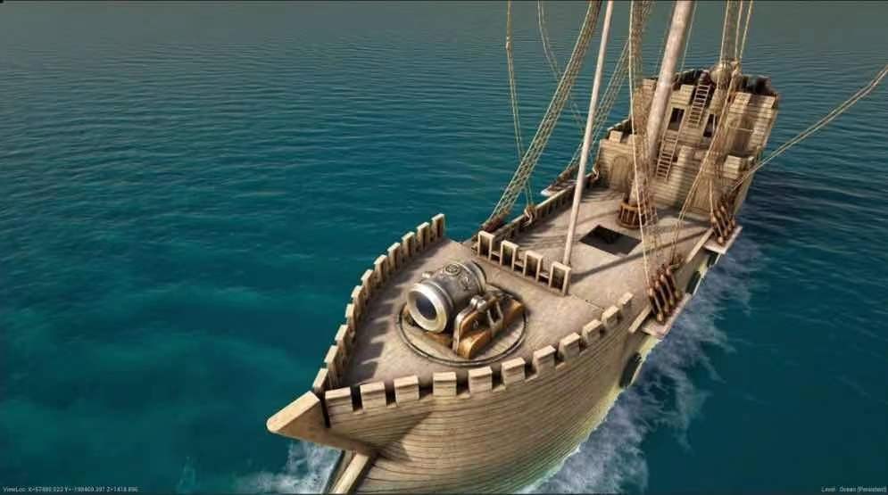 Steam pirate game "ATLAS" ship the strongest Gemini, the broadside ...