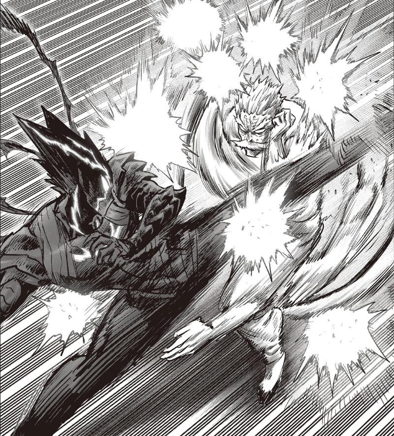One Punch Man Chapter 195: Banggu's past, the hungry wolf hits Banggu ...