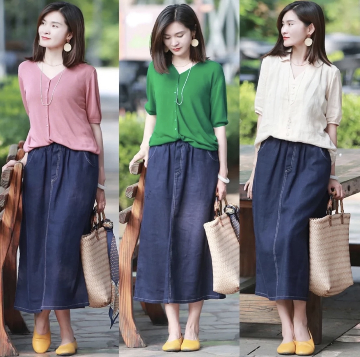 When women reach middle age, they prefer to wear simple styles, simple ...