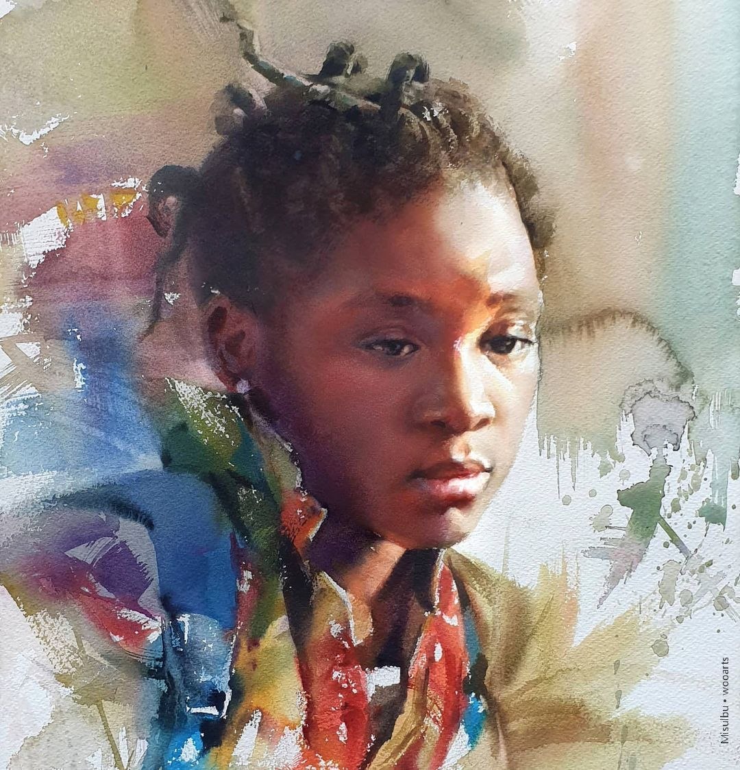 Stunning watercolors and oil paintings from Misulbu Gallery, South ...