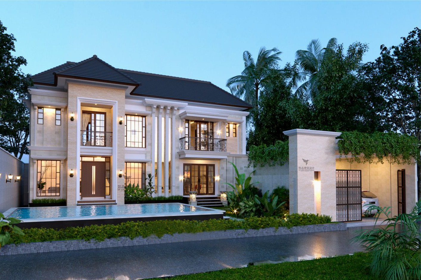 The French-style villa just needed can also be beautiful!Low-key, quiet ...