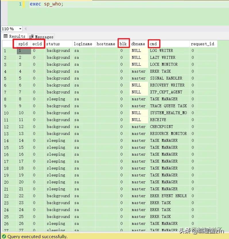 SQLServer中sp_Who、sp_Who2和sp_WhoIsActive介紹和查看監視運行 - 資訊咖