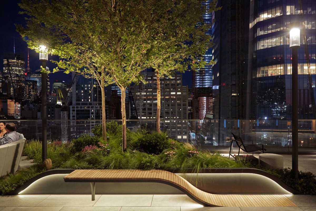 This wave of landscape seat design is so beautiful that I don't want to ...