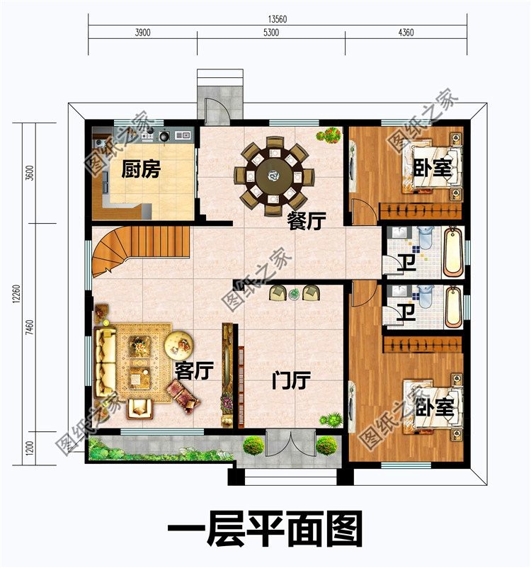 160 square meters three-storey house design drawing, with a sloped roof ...