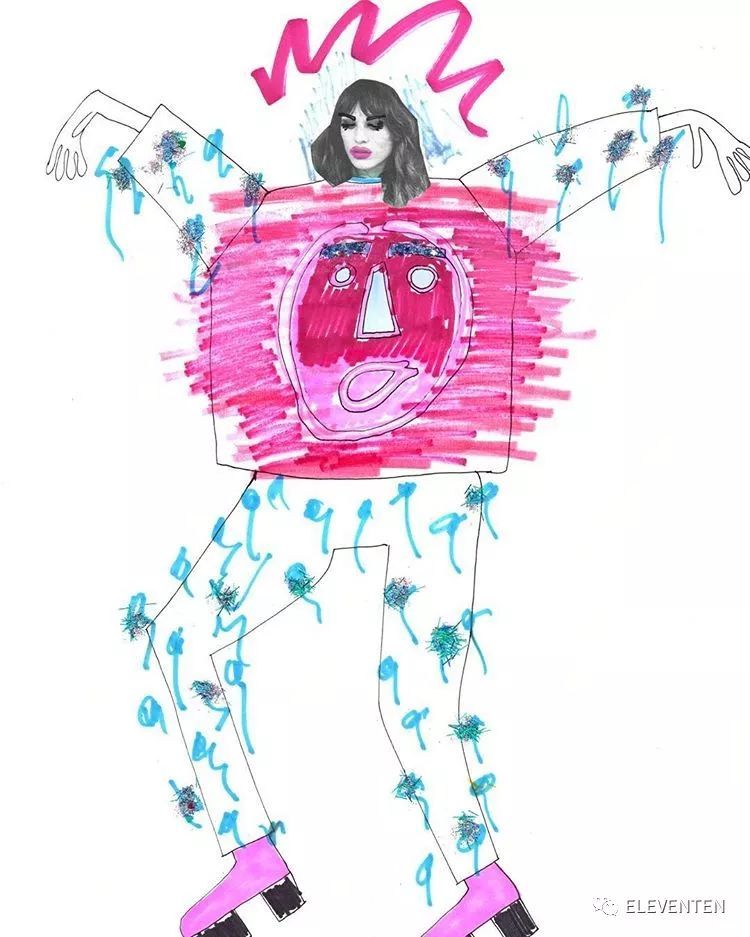 Fashion illustrator's grotesque aesthetics, painted like this, Saint ...