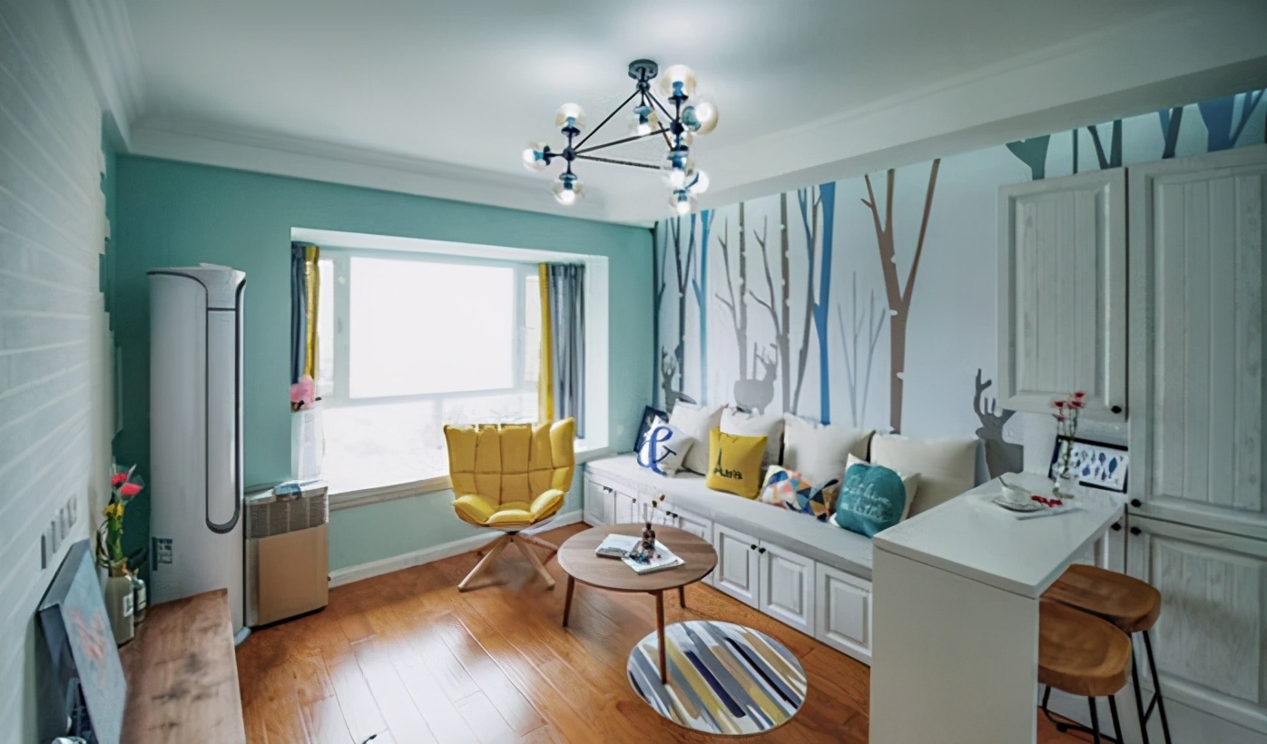 I moved into a new home of 85 square meters and spent 80,000 hard ...