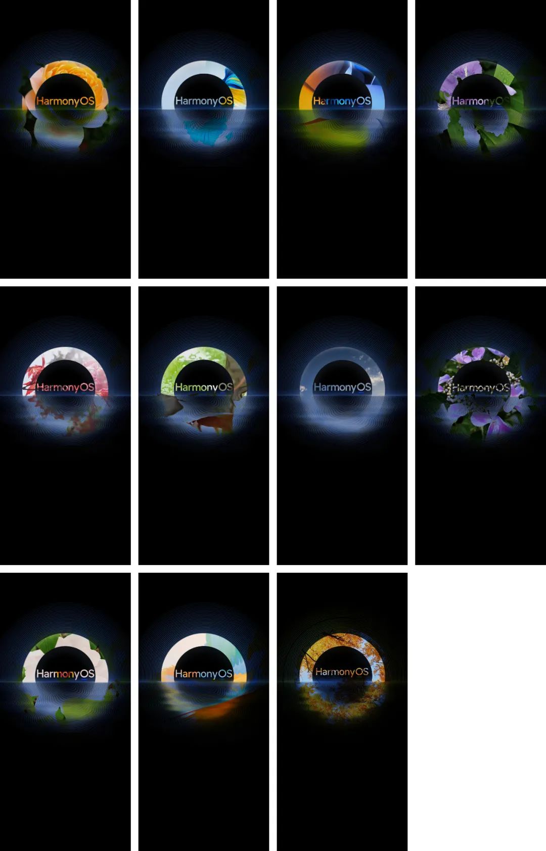 HarmonyOS Harmony logo interpretation art version wallpaper - iNEWS