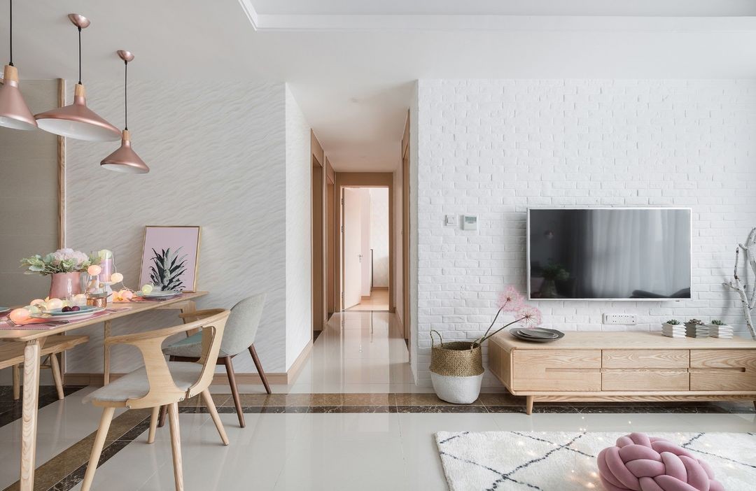 88-square-meter single apartment, vibrant and sunny, simple and ...