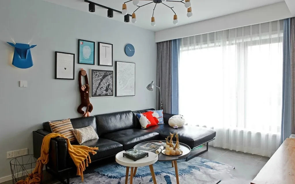 The 65-square-meter Nordic-style new house was completed and moved in ...