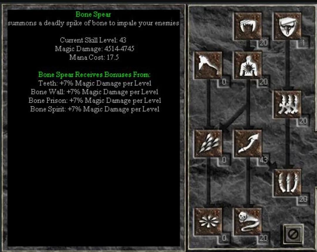 Diablo 2 PVP Pure Bone Necromancer BoneNEC perfect creation - iNEWS