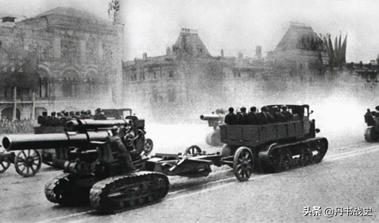 Soviet Voroshilov artillery tractor, specially equipped for towing ...