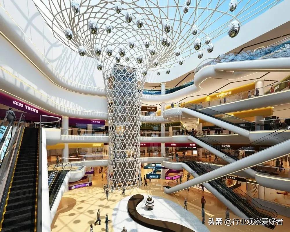Shopping malls "experience first", how to create the atrium scene to ...
