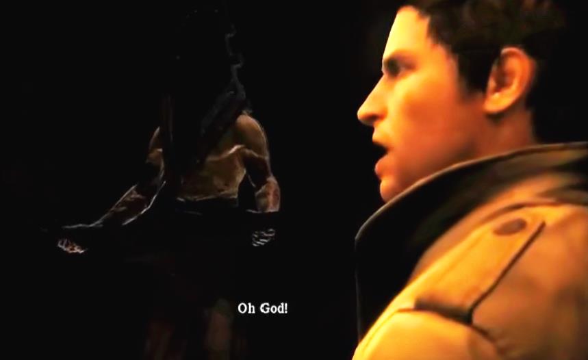 What kind of monster is the "triangular head" in the horror game, and ...