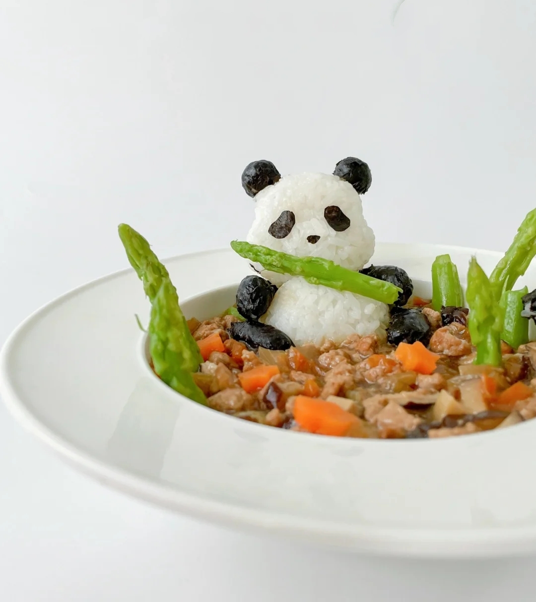 So cute!Teach you how to cook "baby panda rice", full of childlike and ...
