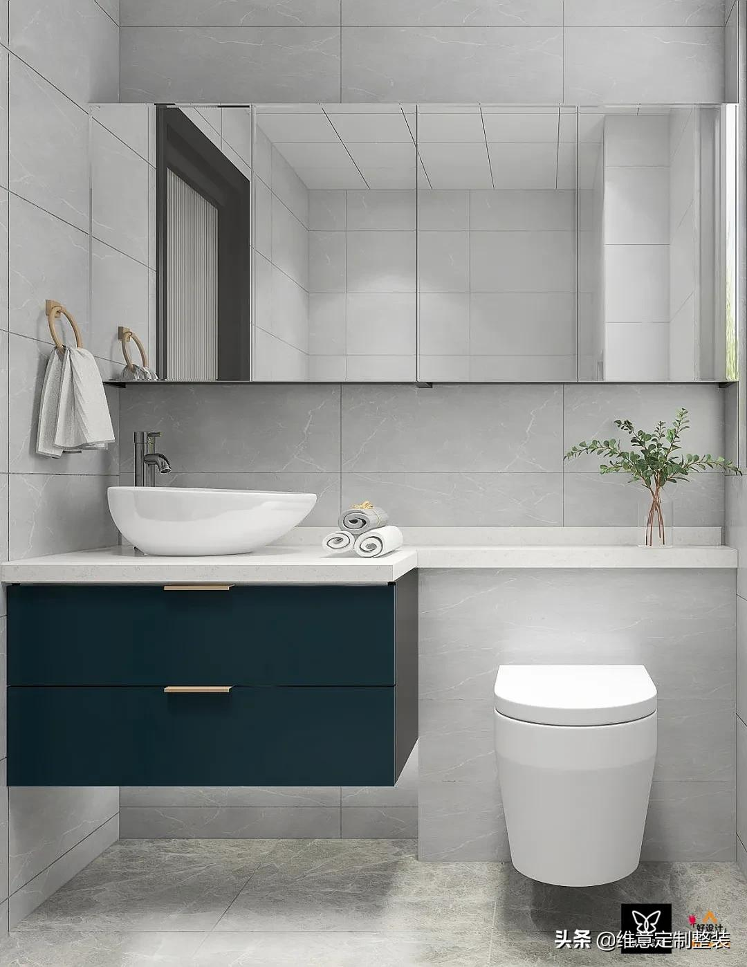 The 4m2 bathroom is so perfect, just copy it for the small apartment ...
