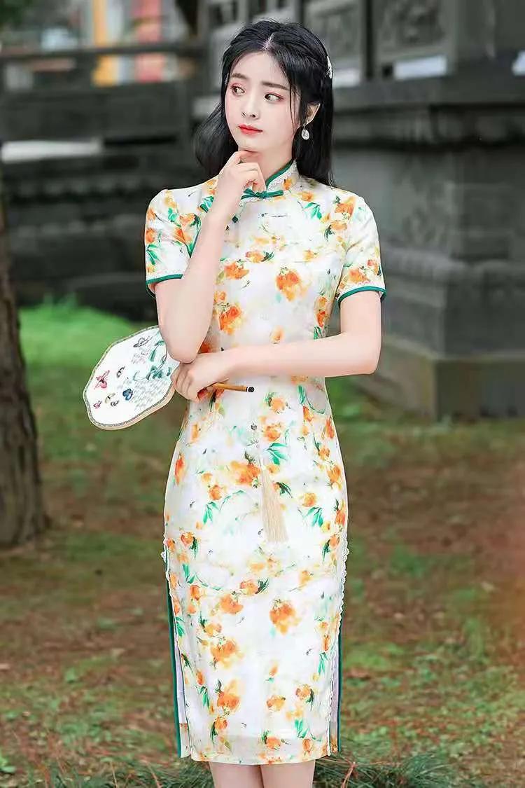 Modern daily improved cheongsam should be matched in this way, the ...